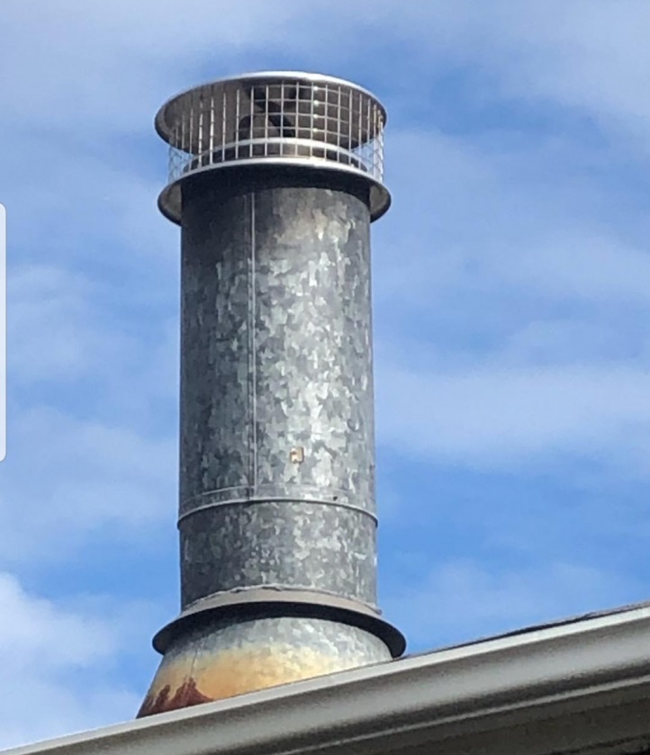 HomeSaver Pro 8 Inch Round Chimney Cap for Air-Insulated Factory-Built ...